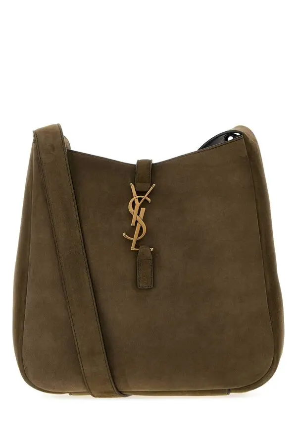 Saint Laurent Suede Le 5 À 7 Crossbody Bag - Brown