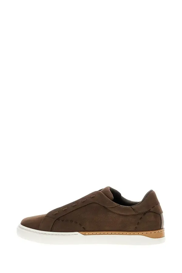 Fendi Suede Low Top Sneakers - Multicolor