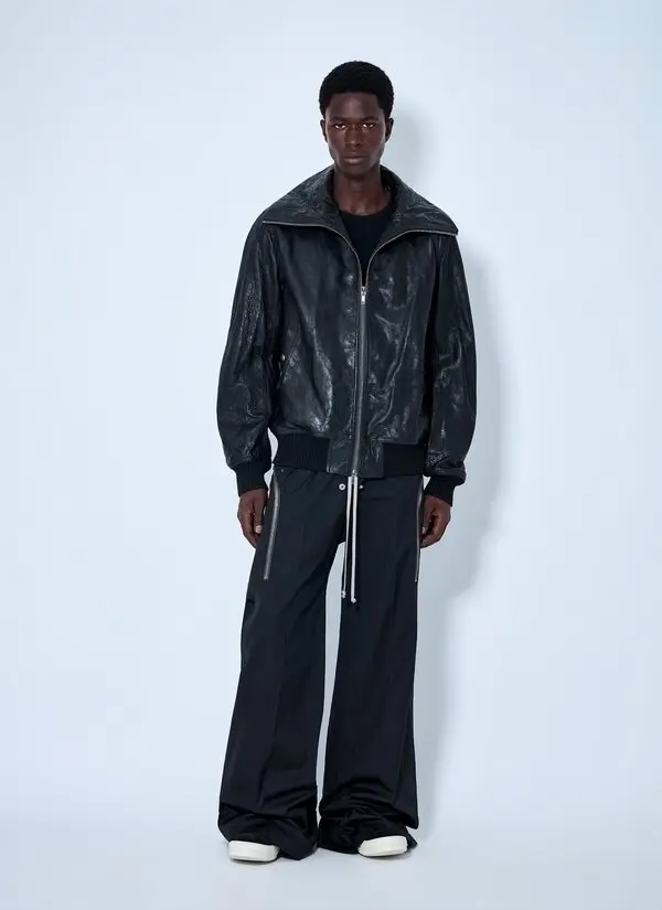 Rick Owens Dracuflight Hammered Leather Jacket