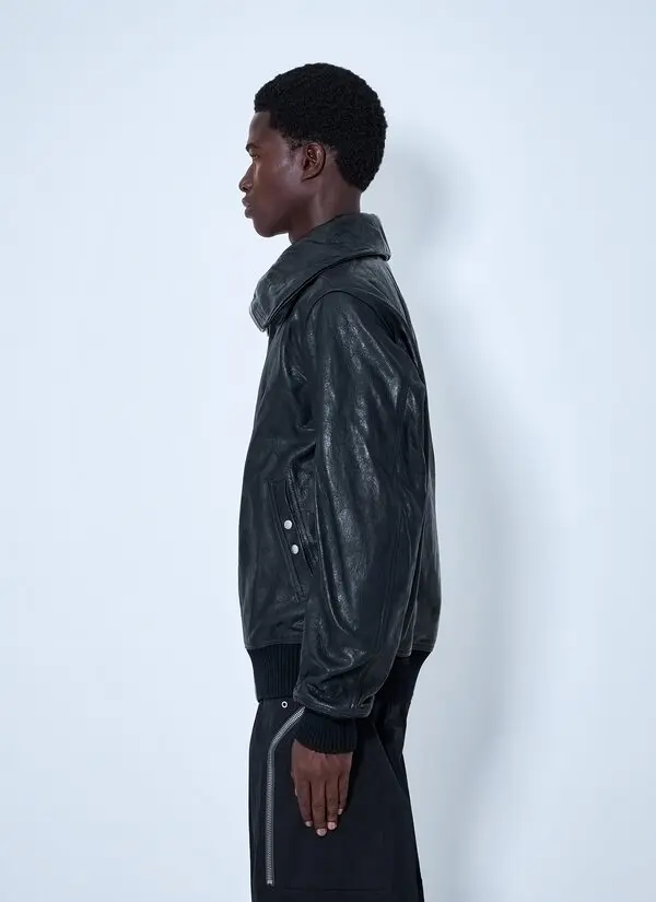Rick Owens Dracuflight Hammered Leather Jacket