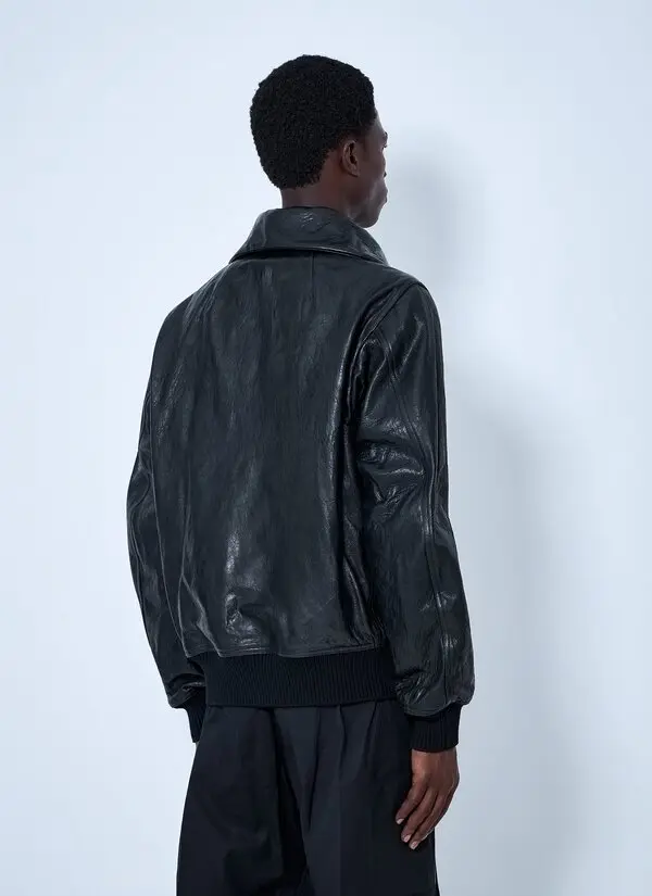 Rick Owens Dracuflight Hammered Leather Jacket