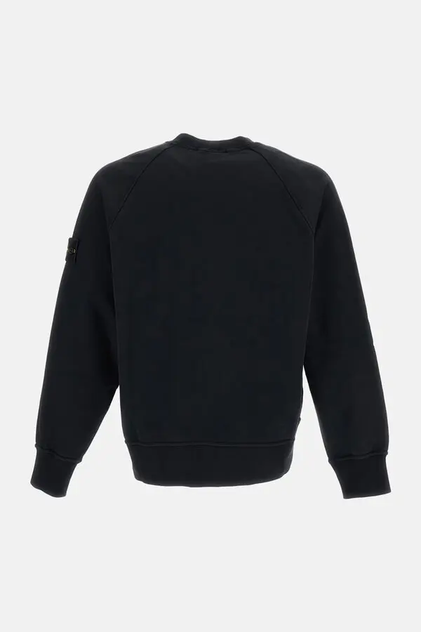 Stone Island Regular-fit Crewneck Sweatshirt With Raglan Sleeves - Multicolor