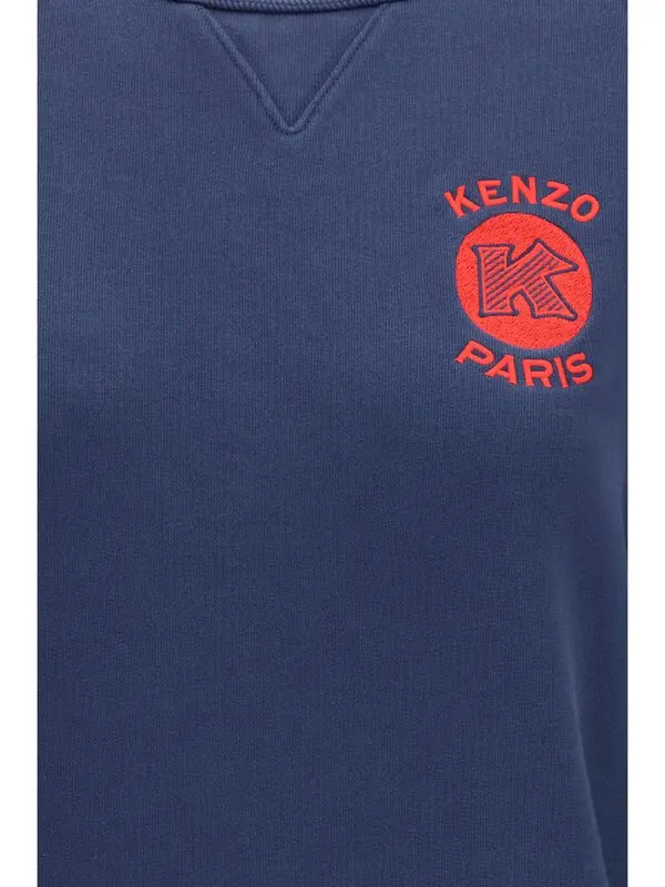 Kenzo Emblem Embroidered Cotton Sweatshirt
