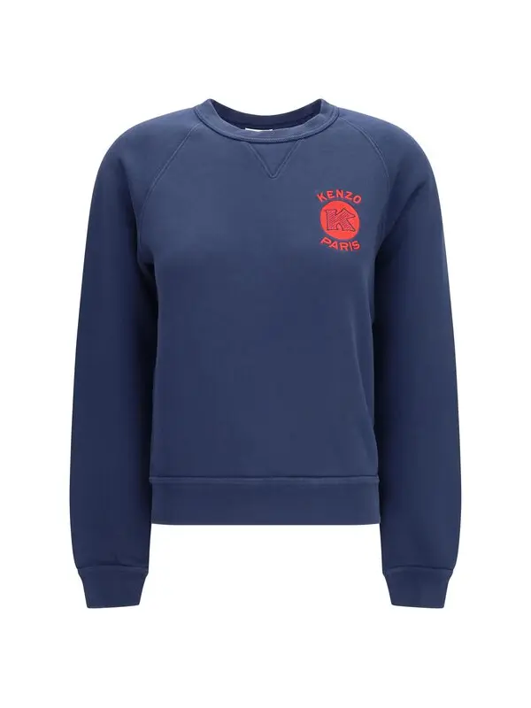 Kenzo Emblem Embroidered Cotton Sweatshirt