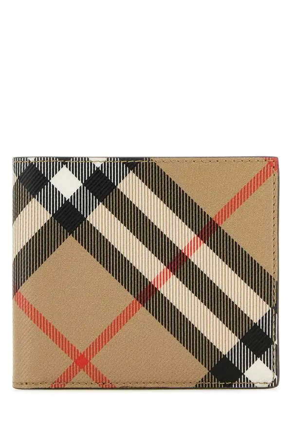 Burberry Printed E-canvas Wallet - Multicolor