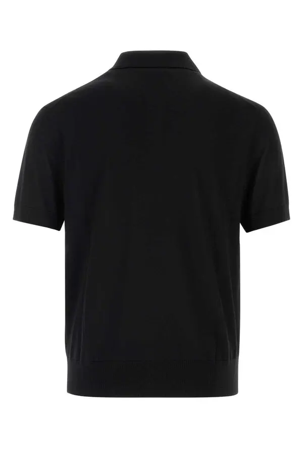 Dsquared2 Wool Polo Shirt - Black