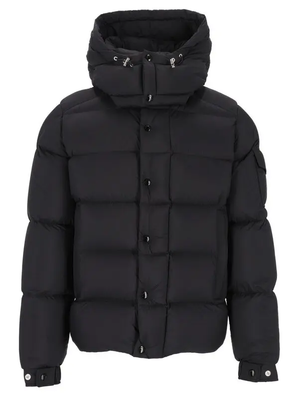 Moncler Maya 70 Short Down Jacket With Hood - Black