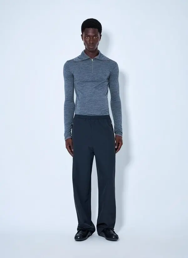 JIL SANDER Wide-leg Elasticated Trousers - Gray