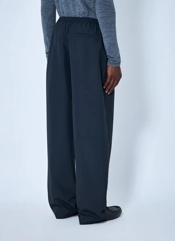 JIL SANDER Wide-leg Elasticated Trousers - Gray