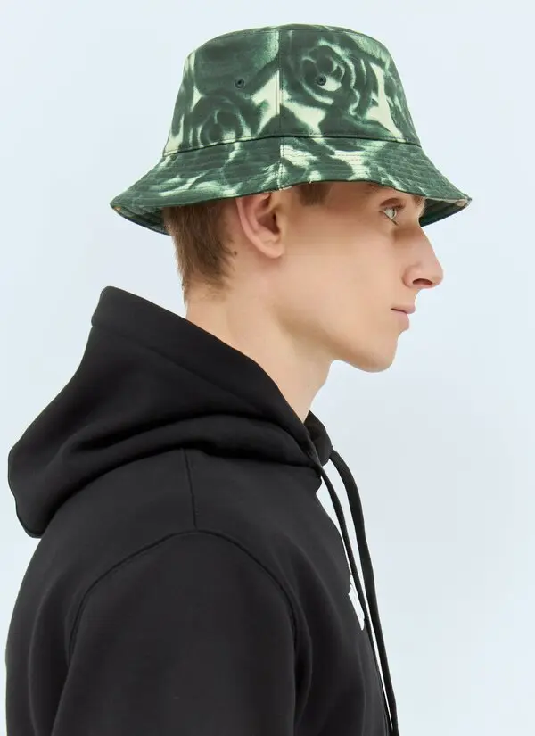 Burberry Rose Print Wax Bucket Hat