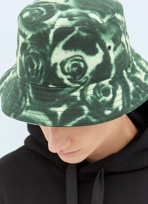 Burberry Rose Print Wax Bucket Hat