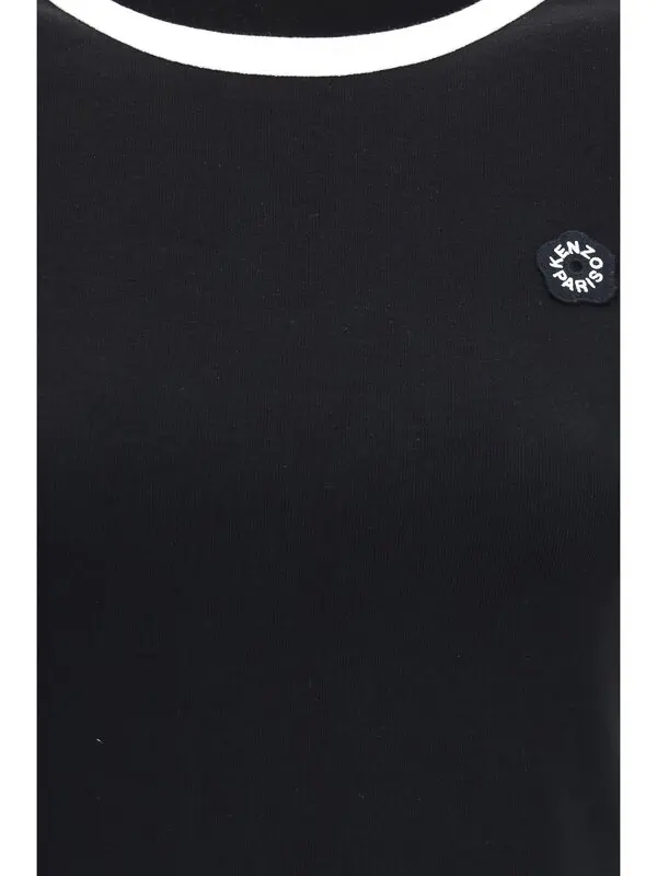 Kenzo Boke Flower 2.0 Embroidered Cotton T-shirt - Black
