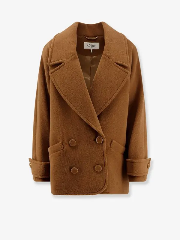 Chloé Short Wool Coat - Multicolor
