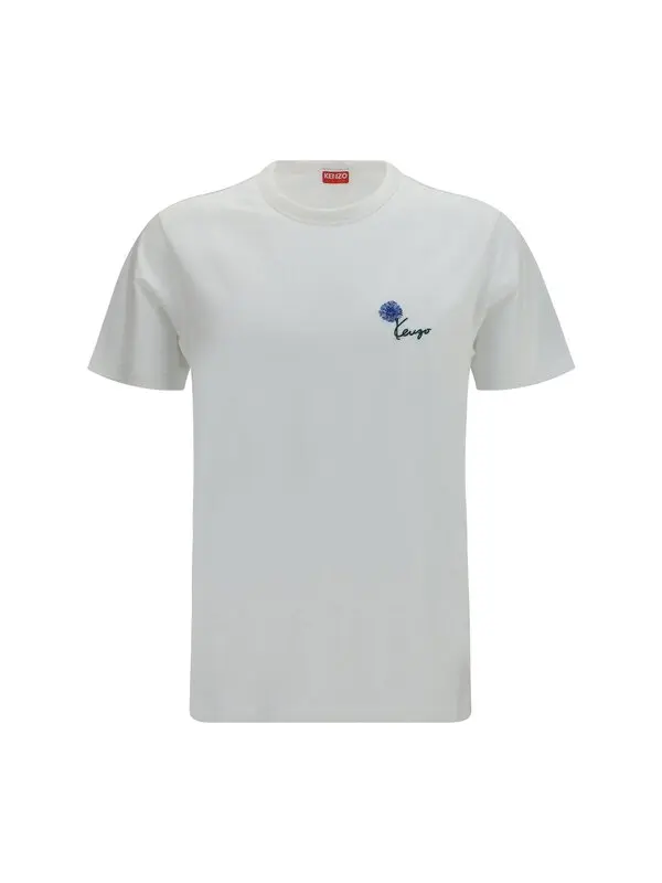 Kenzo Tulip Embroidered Cotton T-shirt