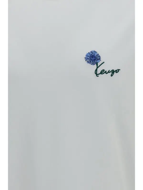Kenzo Tulip Embroidered Cotton T-shirt