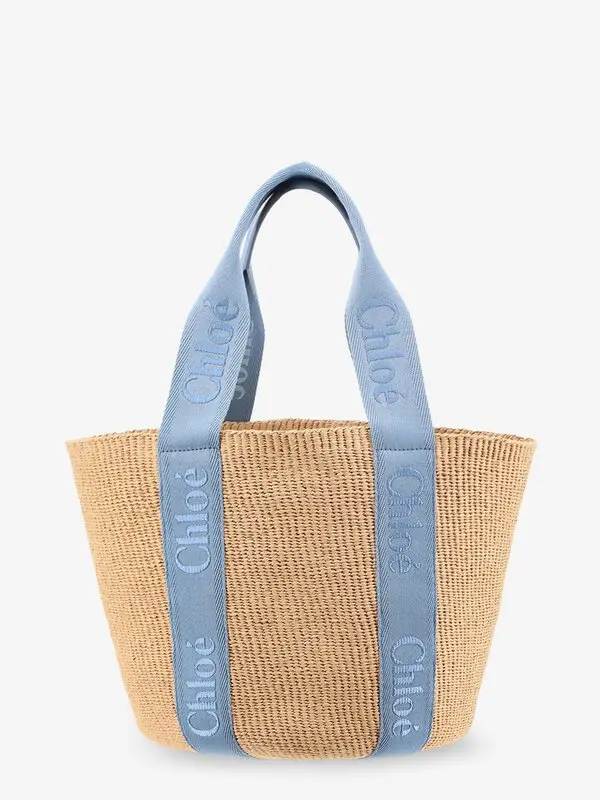 Chloé Woody Raffia Shoulder Bag
