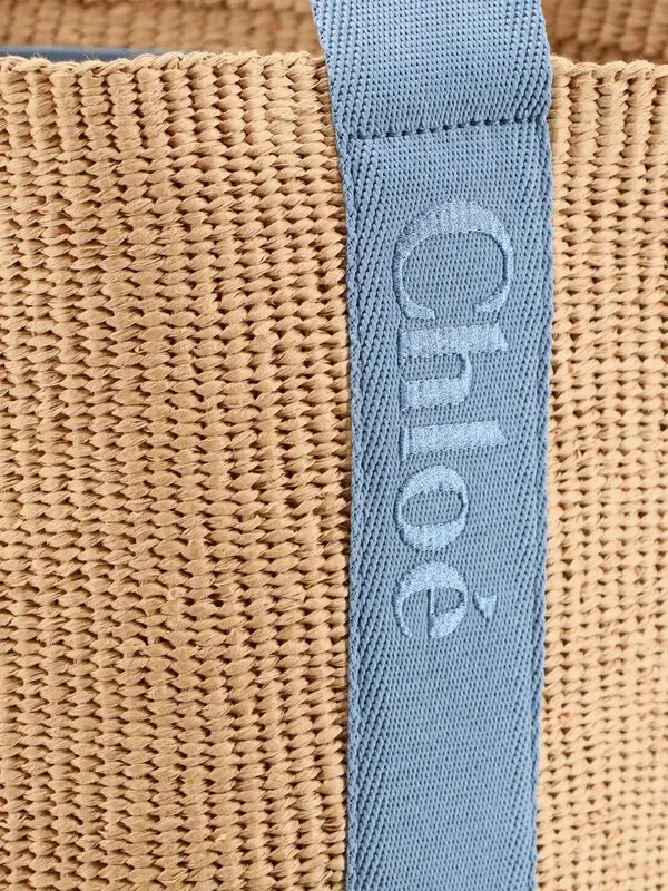 Chloé Woody Raffia Shoulder Bag - Multicolor