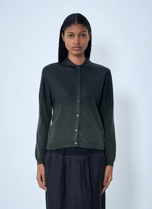 MAISON MARGIELA Button-up Knit Cardigan - Green