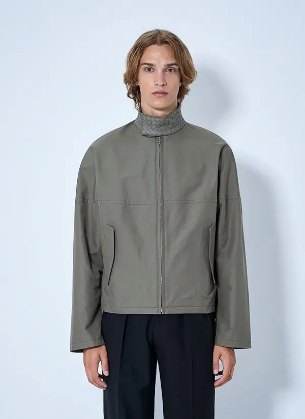 Bottega Veneta Compact Cotton Jacket - Gray