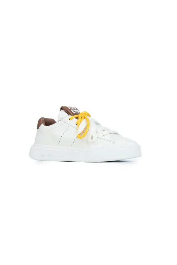 Miu Miu Leather Sneakers - Multicolor