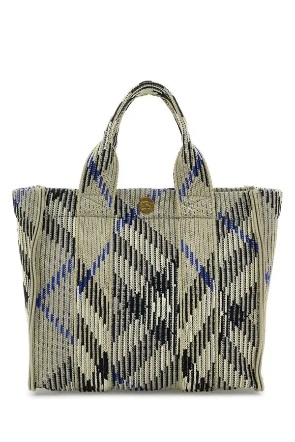 Burberry Embroidered Fabric Check Mini Handbag - Multicolor