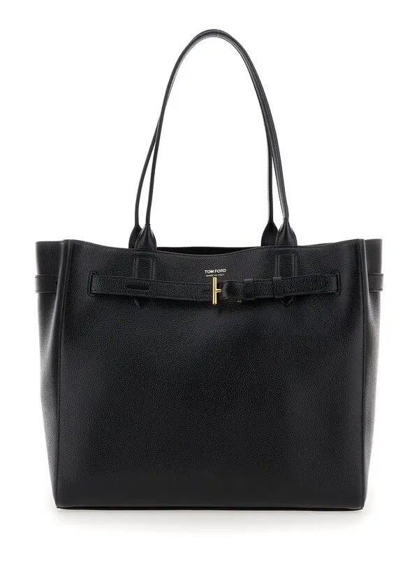 TOM FORD Grain Leather Medium Tote - Multicolor