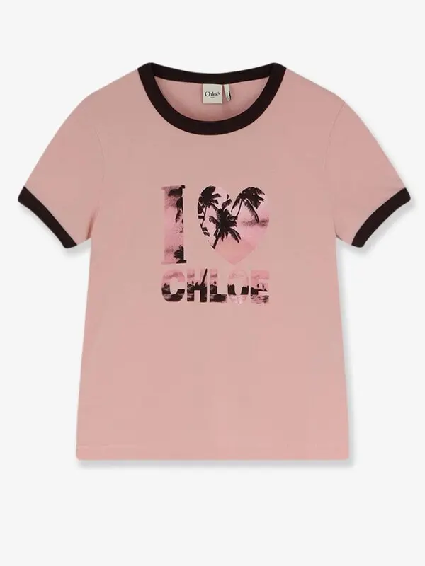 Chloé Cotton T-shirt With Print - Multicolor