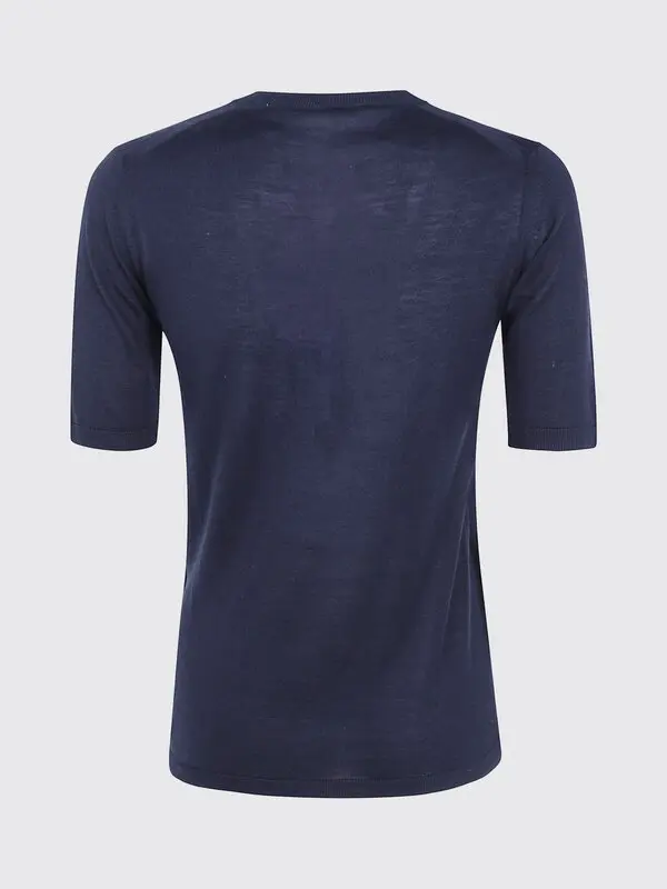 Max Mara Short-sleeved Silk And Cashmere Knit Top - Black