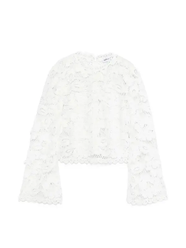 SELF-PORTRAIT Crochet Lace Top