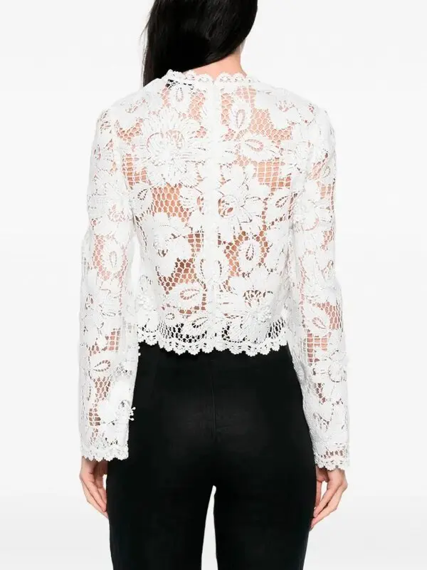 SELF-PORTRAIT Crochet Lace Top