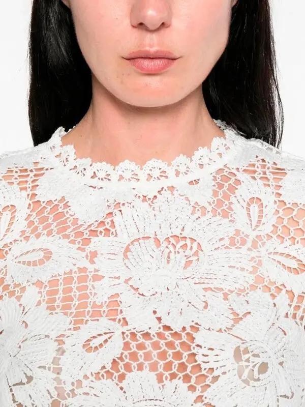 SELF-PORTRAIT Crochet Lace Top