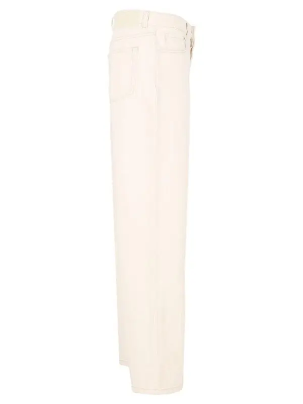 AMI Paris Cotton Five-pocket Jeans - White