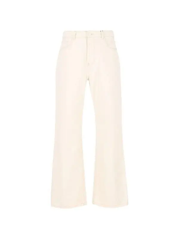 AMI Paris Cotton Five-pocket Jeans - White