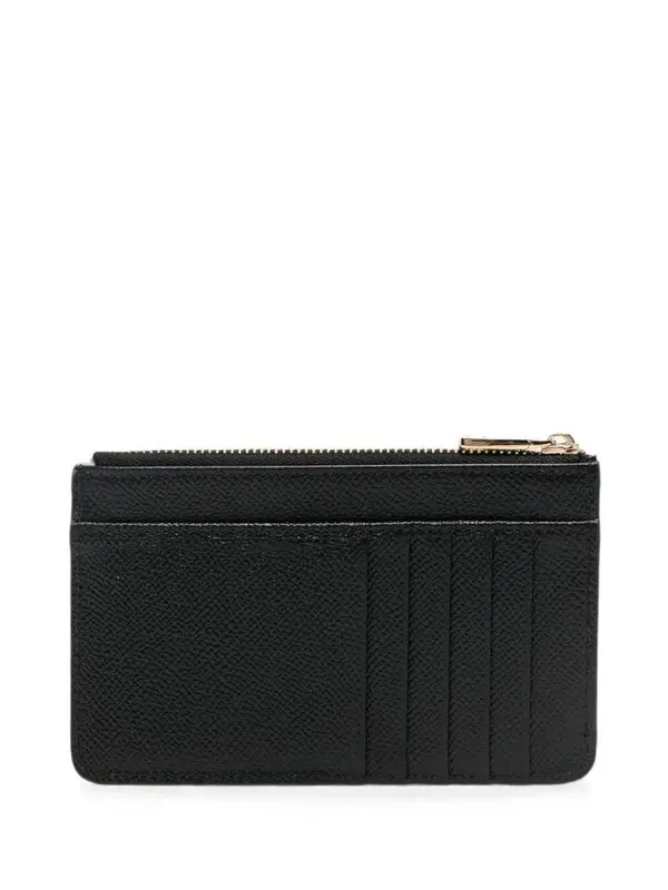 Dolce & Gabbana Dauphine Calf Leather Card Holder - Black