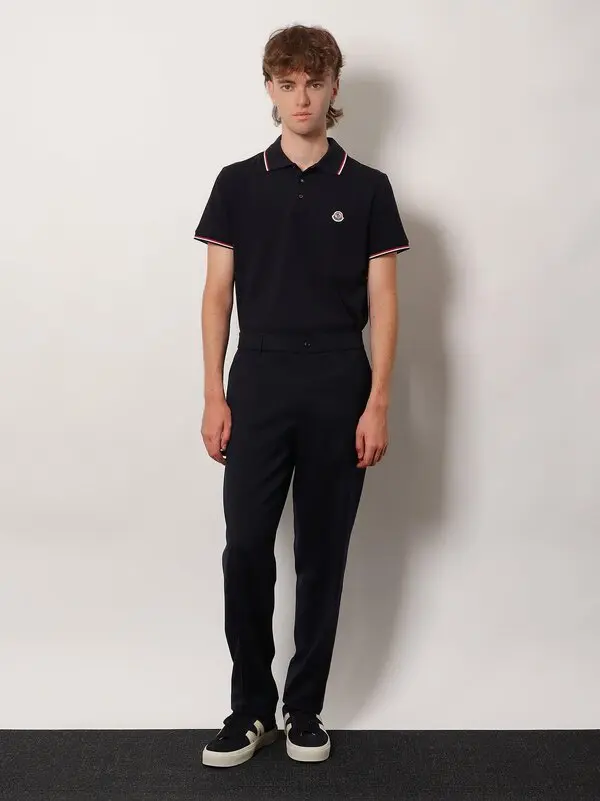 Moncler Wool Blend Trousers - Multicolor