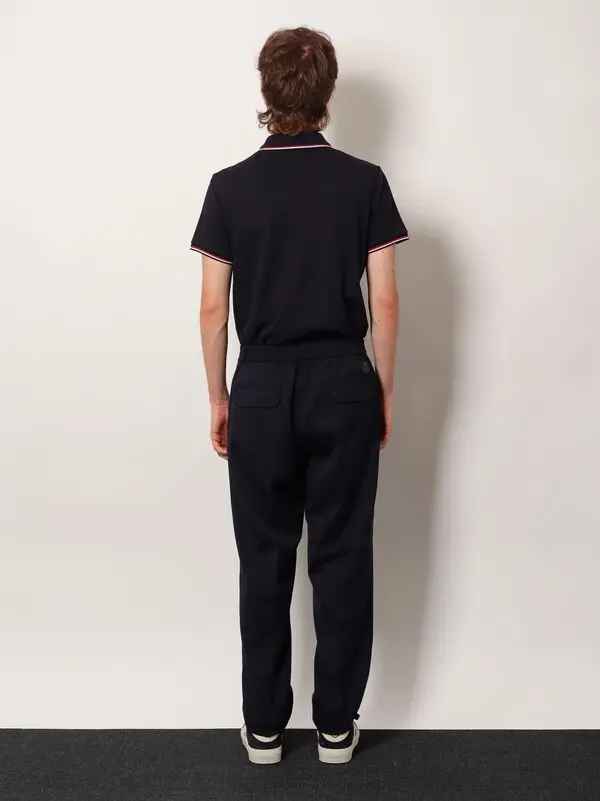 Moncler Wool Blend Trousers - Multicolor