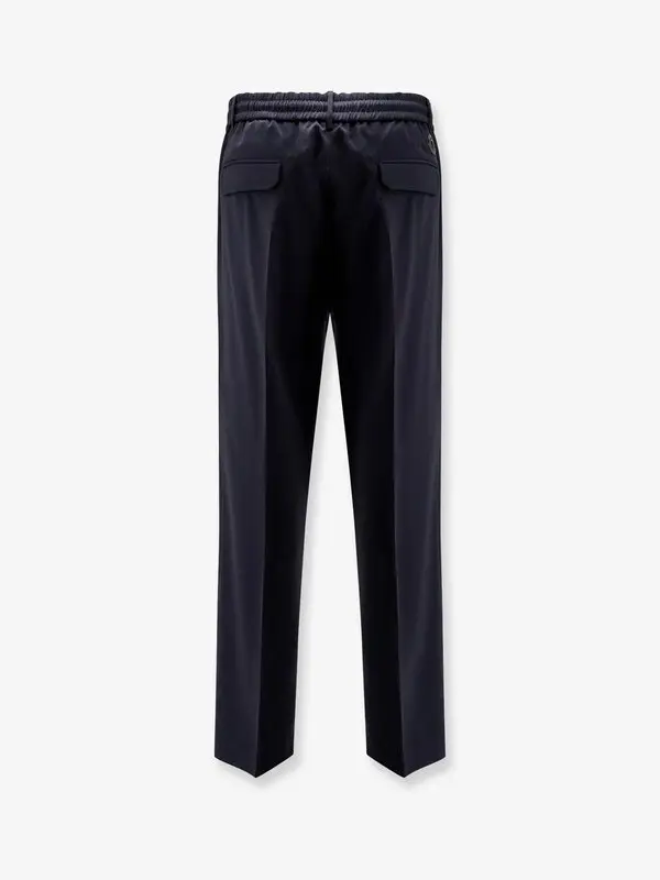 Moncler Wool Blend Trousers - Multicolor