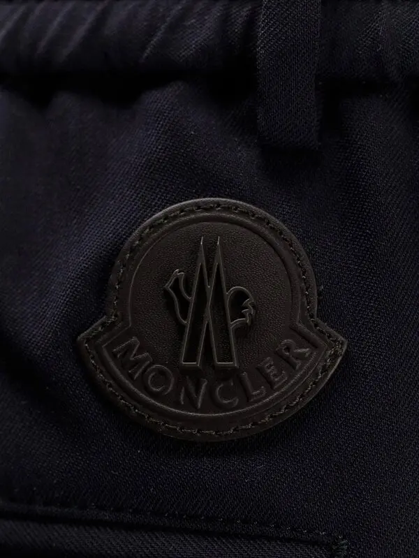 Moncler Wool Blend Trousers - Multicolor