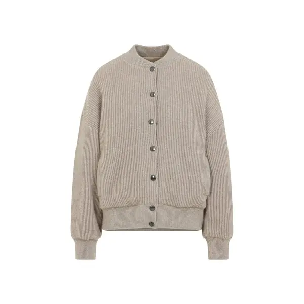 Brunello Cucinelli Cashmere Bomber Jacket - Multicolor