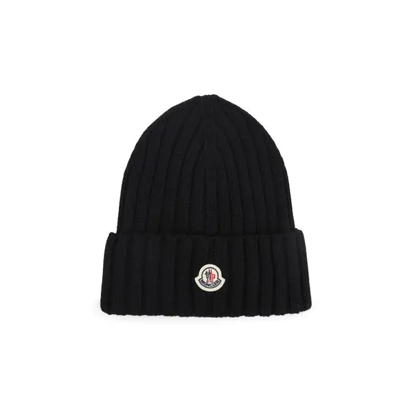 Moncler Virgin Wool Hat - Black