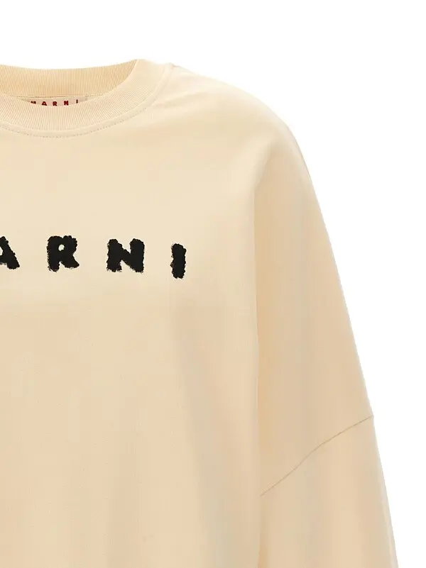 Marni Logo Print Sweatshirt - White