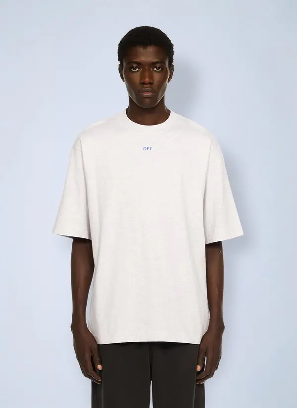 Off-White Stencil Arrow Skate Logo T-shirt - Gray