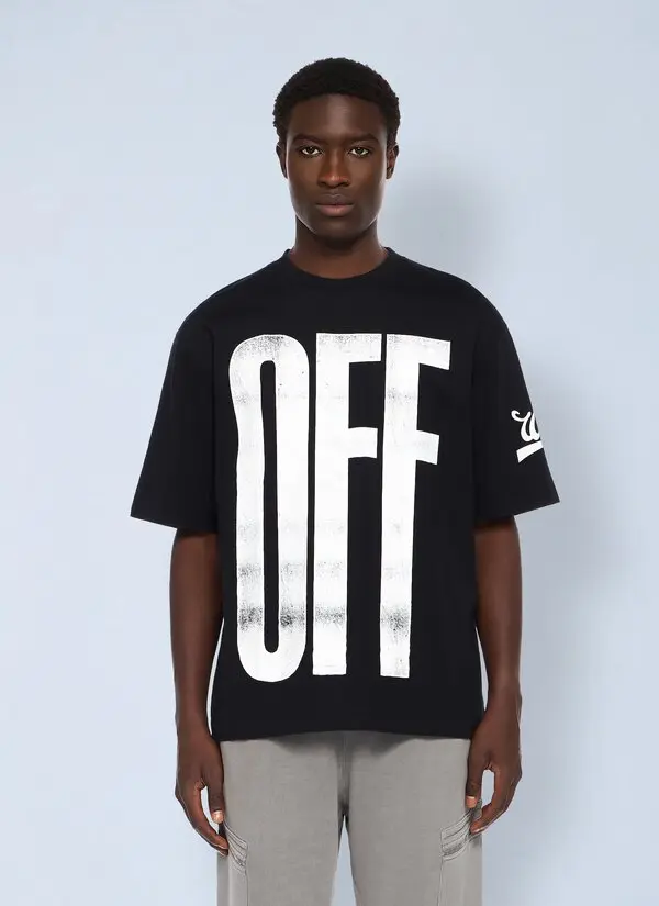 Off-White Big Off Diagonal Skate Logo T-shirt - Black