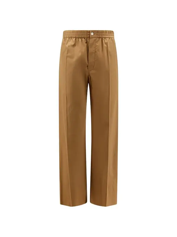 Celine Cotton And Linen Blend Trousers