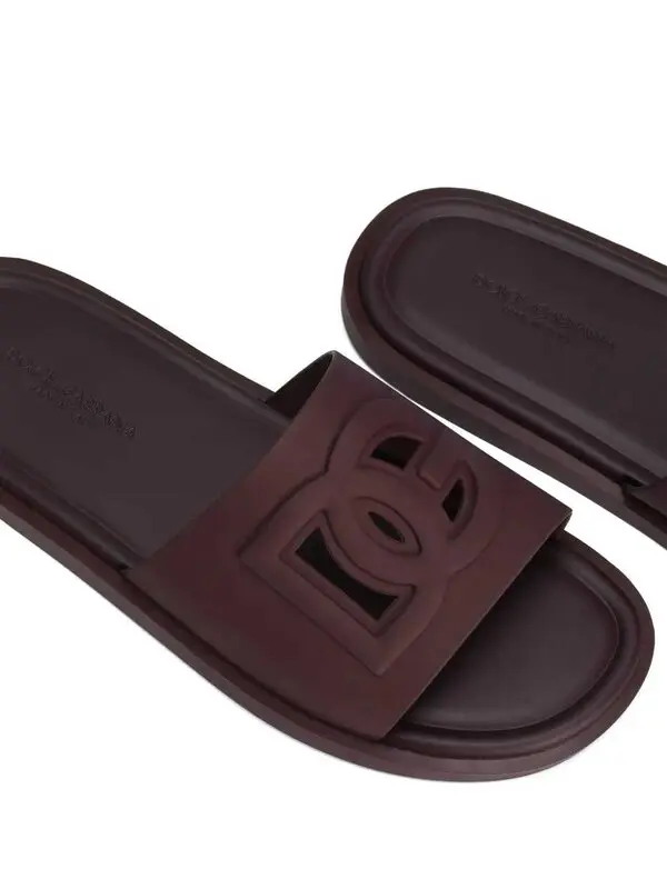 Dolce & Gabbana Logo Slide Sandals