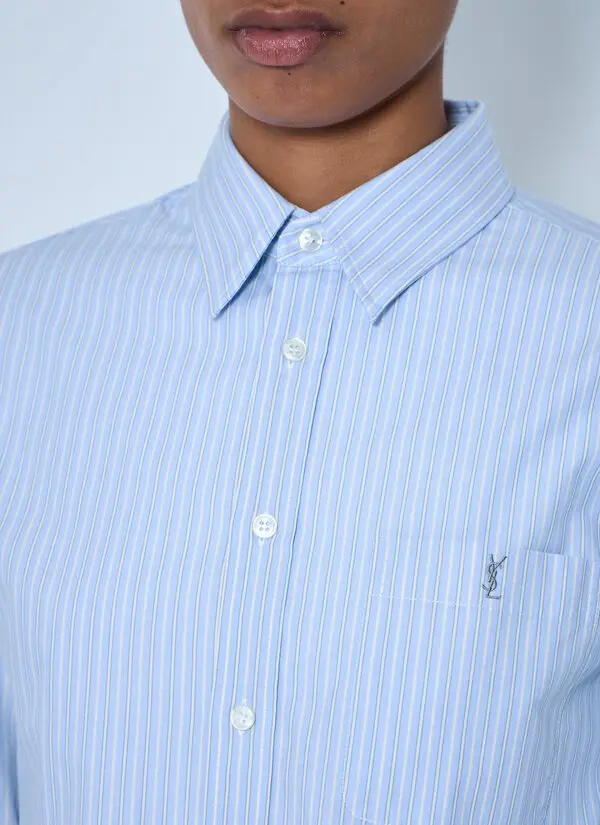 Saint Laurent Striped Cotton Shirt