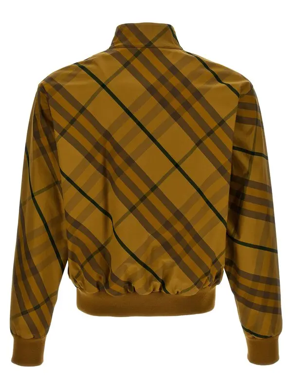 Burberry Check Print Jacket - Yellow
