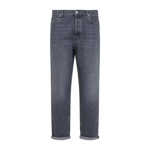 Brunello Cucinelli Straight-leg Denim Jeans - Gray