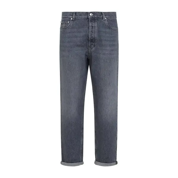 Brunello Cucinelli Straight-leg Denim Jeans - Gray