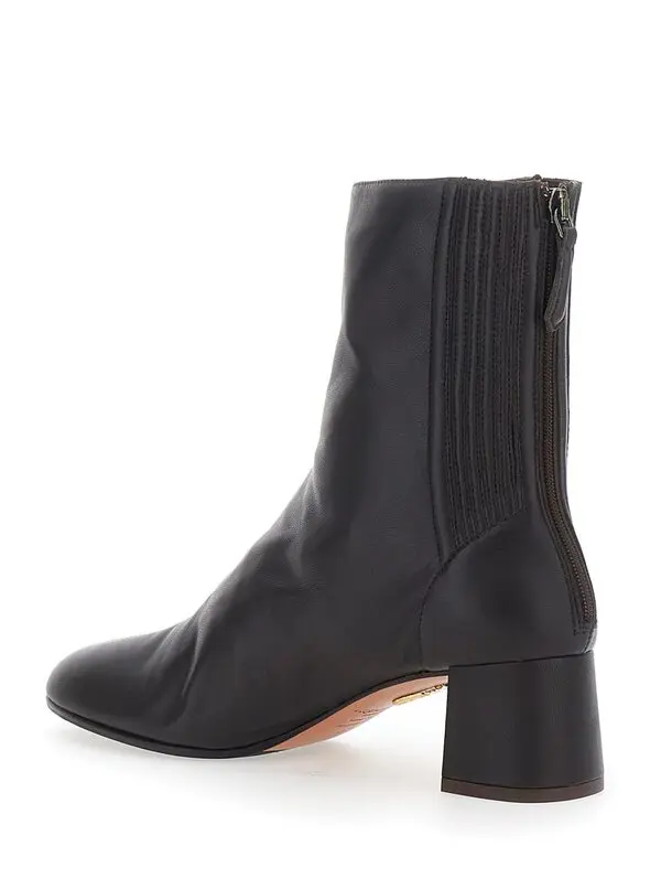 AQUAZZURA Saint Honore Leather Ankle Boots - Multicolor